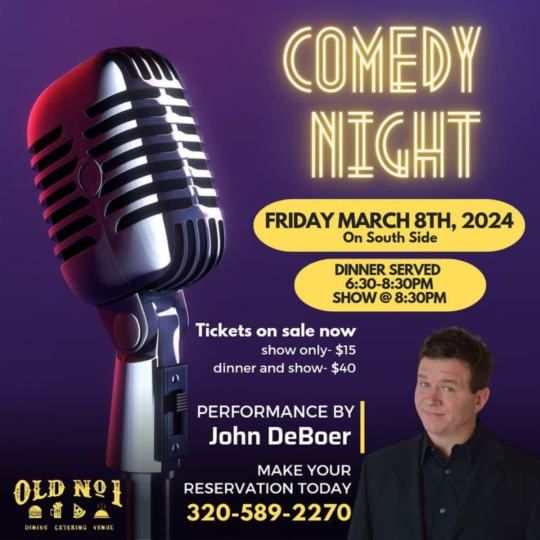 March 8 | 6:30 pm | Comedy Night | John DeBoer - City of Morris